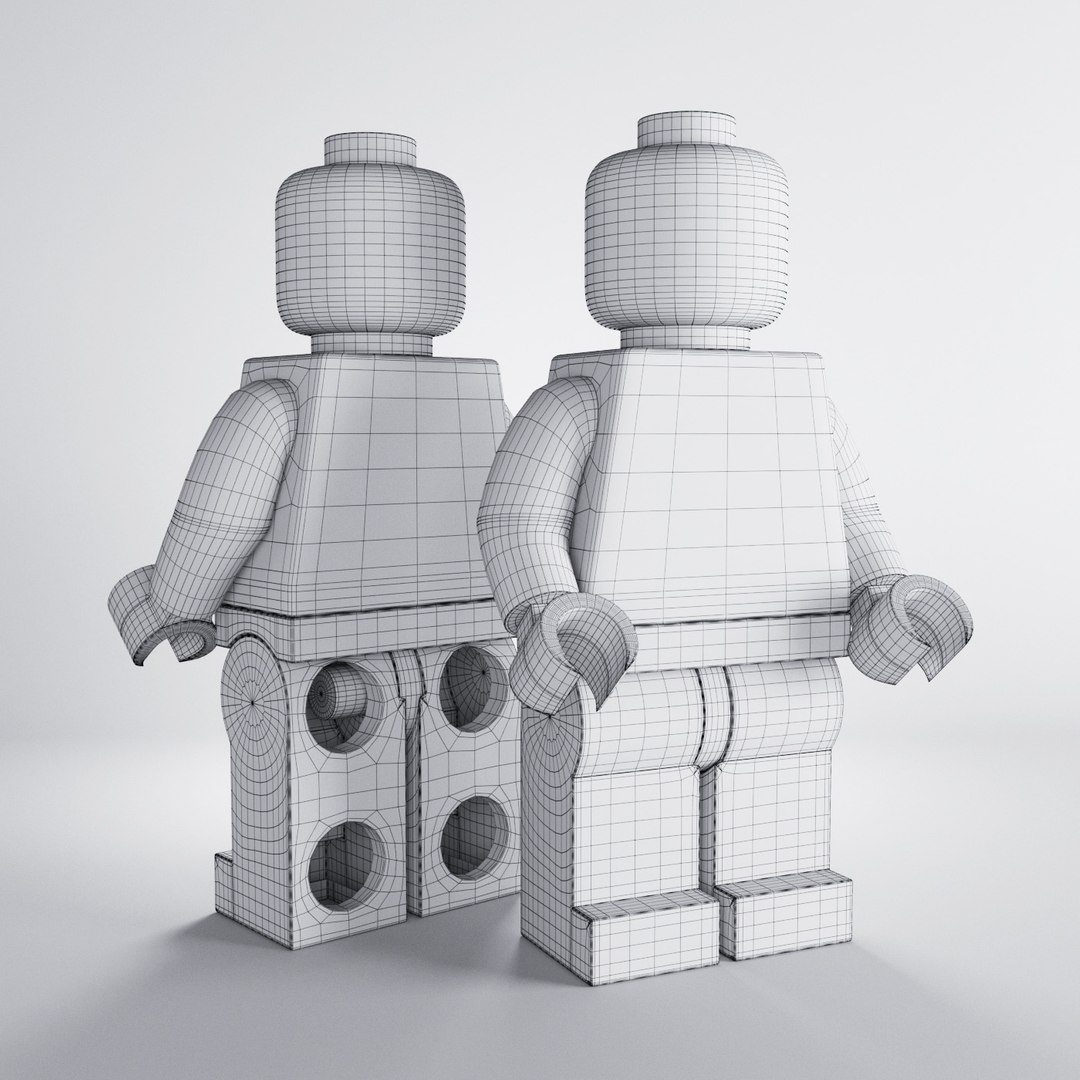 3d Model Zombie Minifigure
