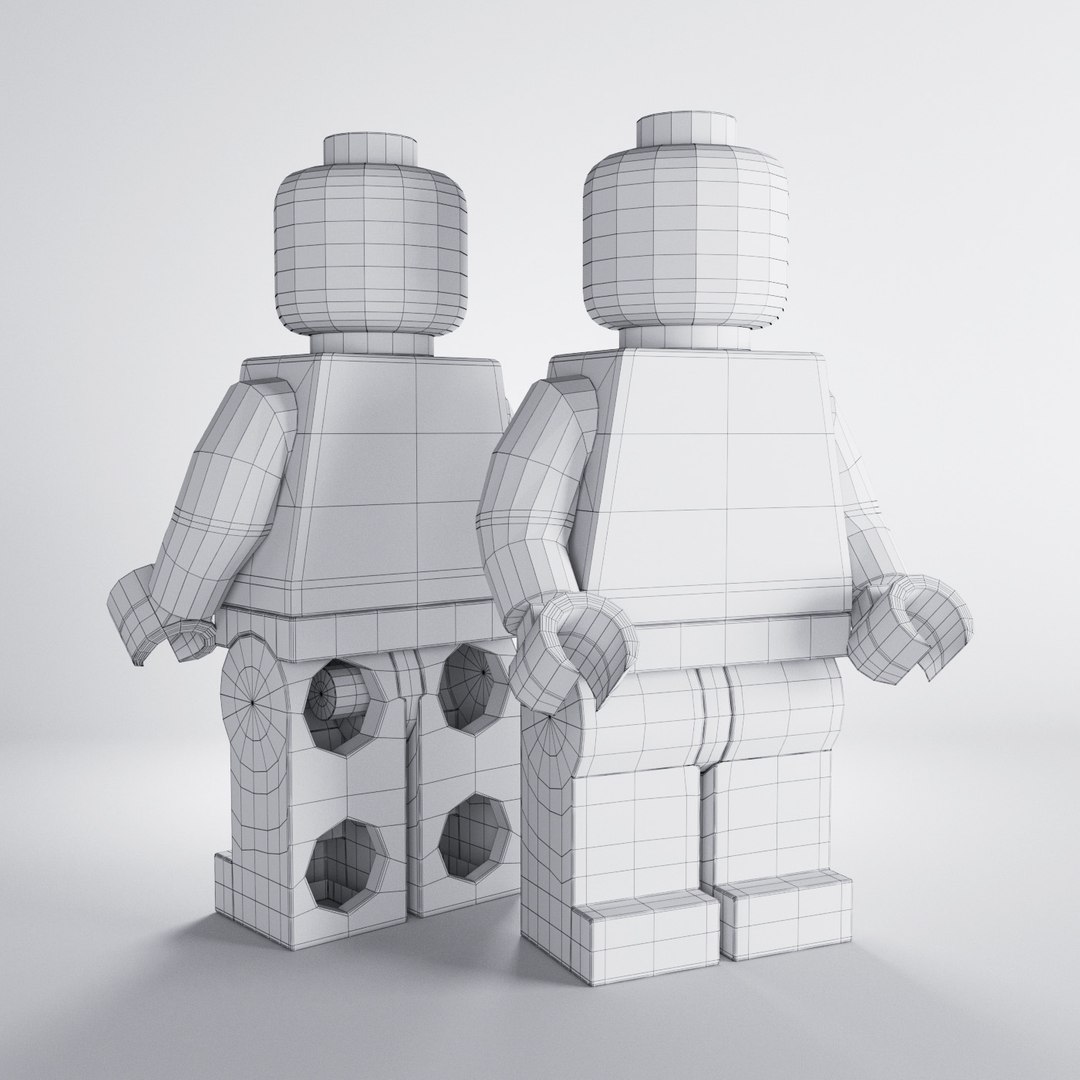 3d Model Zombie Minifigure