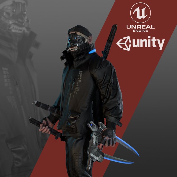 사이버 사무라이 3D 모델 - TurboSquid 1738786