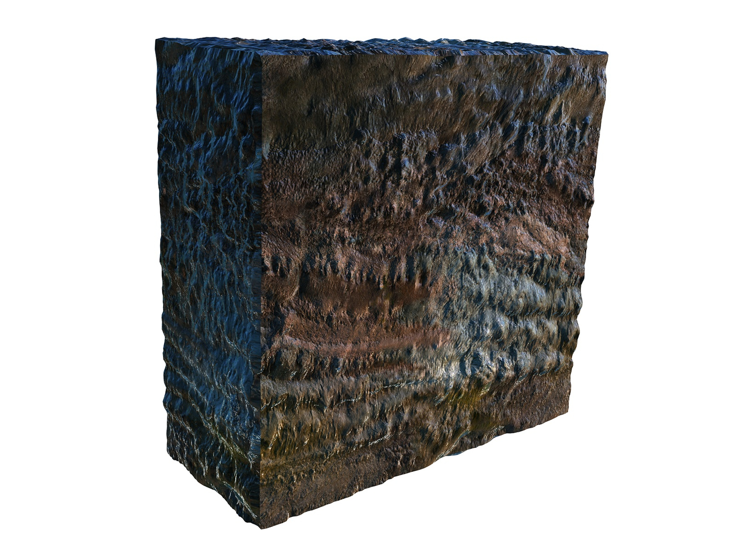 Realistic Lava Cliff Obj