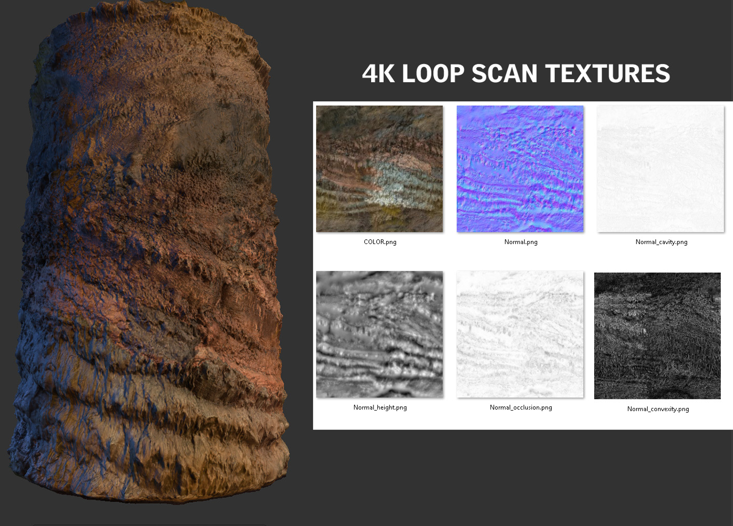 realistic lava cliff obj