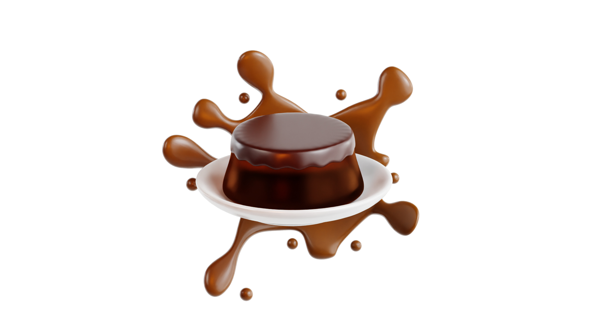 3D 3D Chocolate Pudding - TurboSquid 2406994