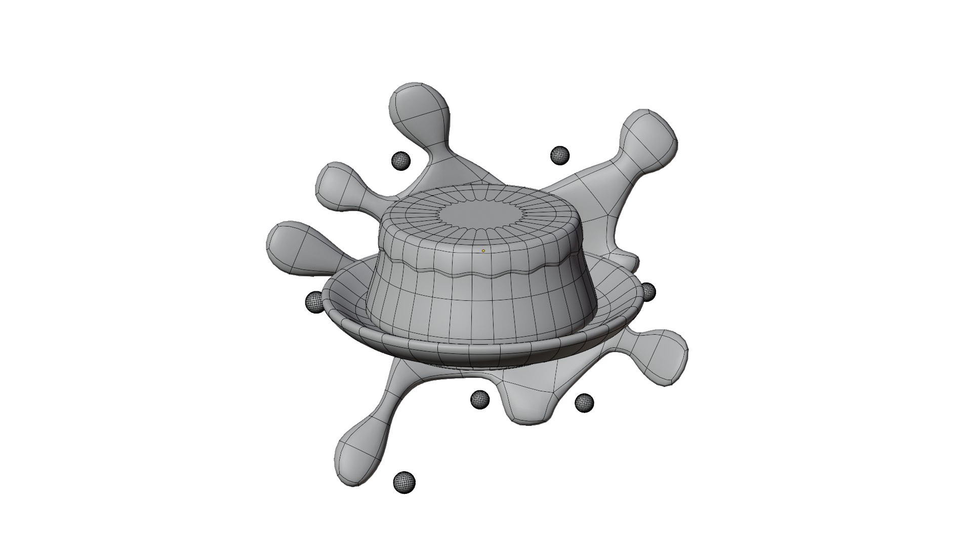 3D 3D Chocolate Pudding - TurboSquid 2406994