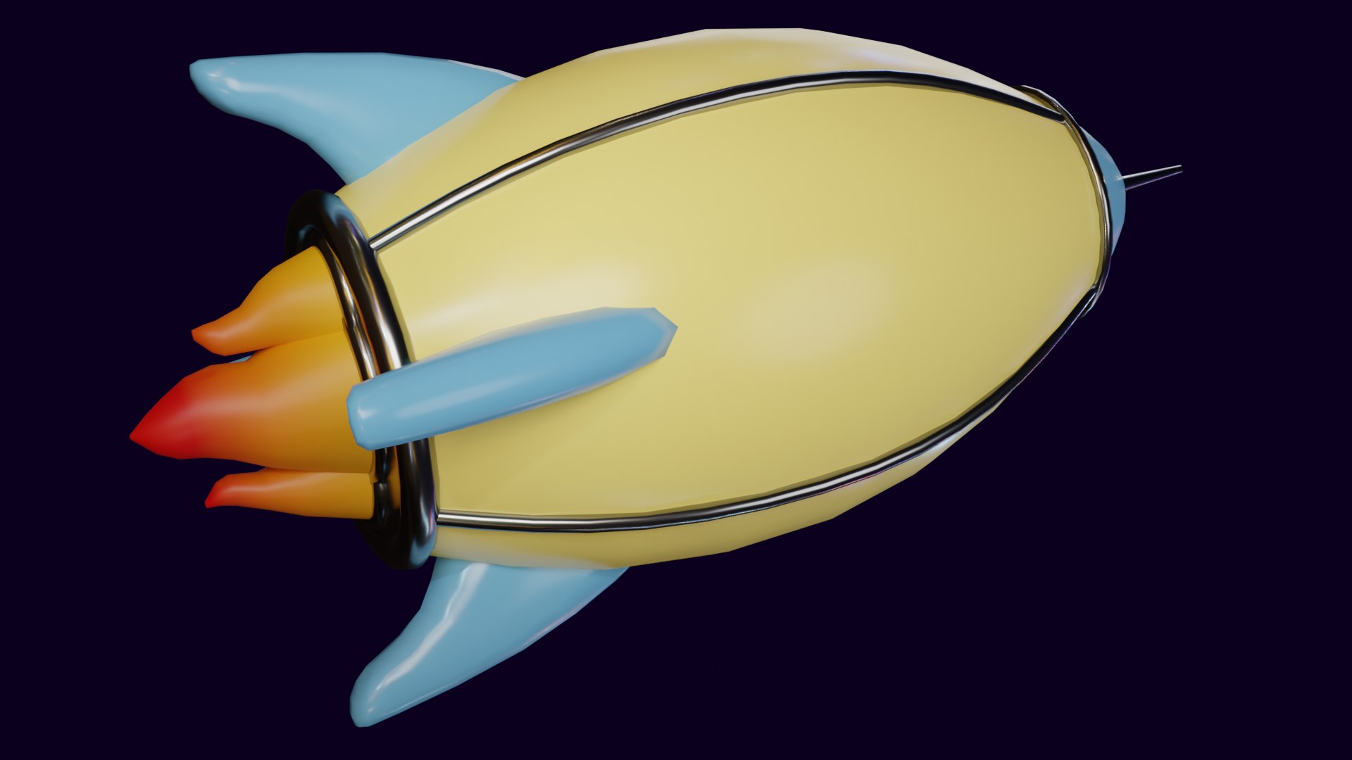3D Low Poly Cartoon Rocket - TurboSquid 2148734