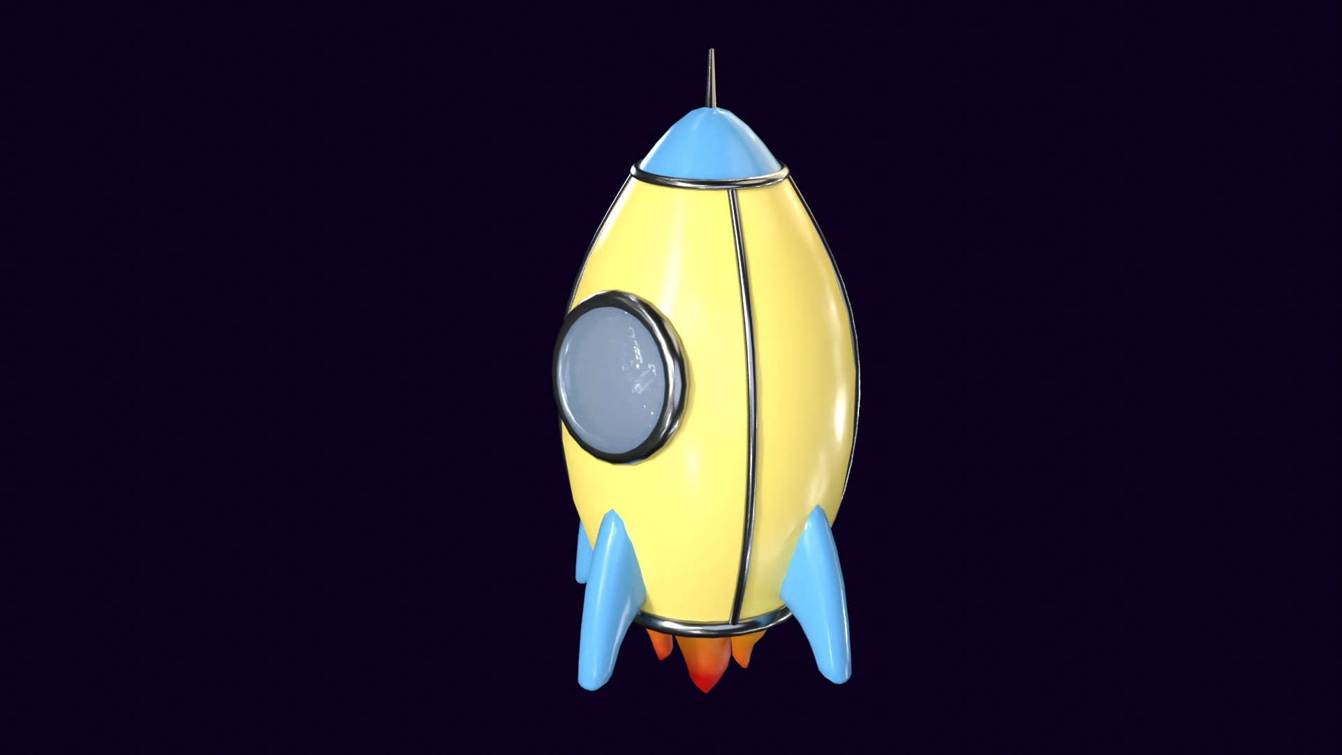 3D Low Poly Cartoon Rocket - TurboSquid 2148734
