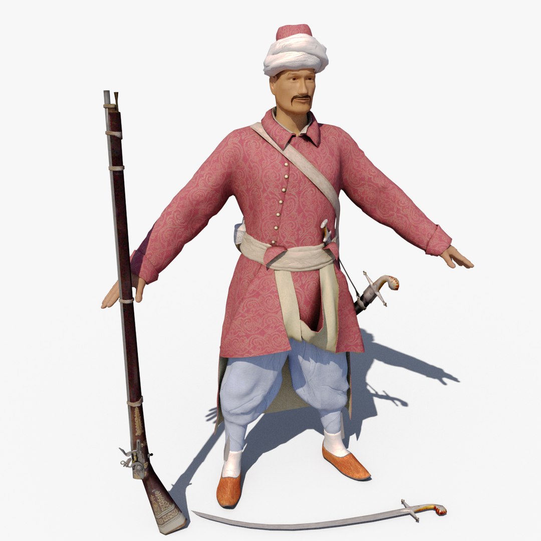 3D Janissary model - TurboSquid 1913300