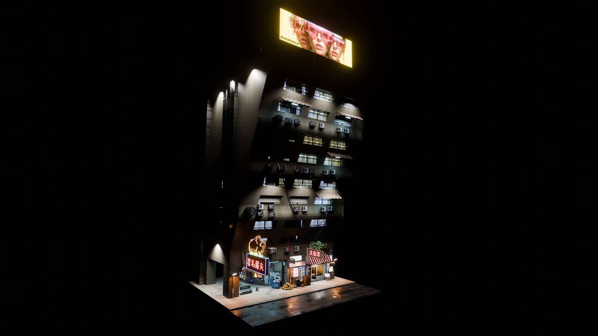 3D Cyberpunk Shop And Build Model - TurboSquid 2257838