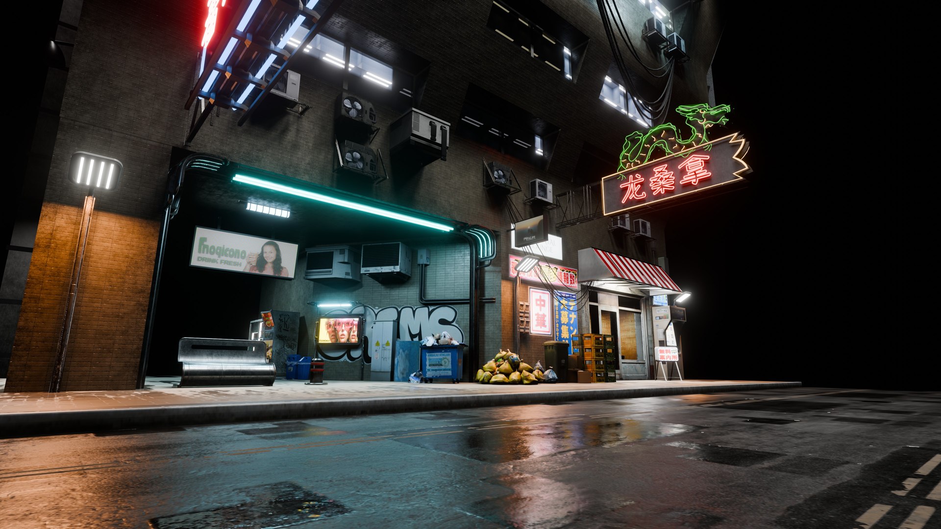 3D Cyberpunk Shop And Build Model - TurboSquid 2257838