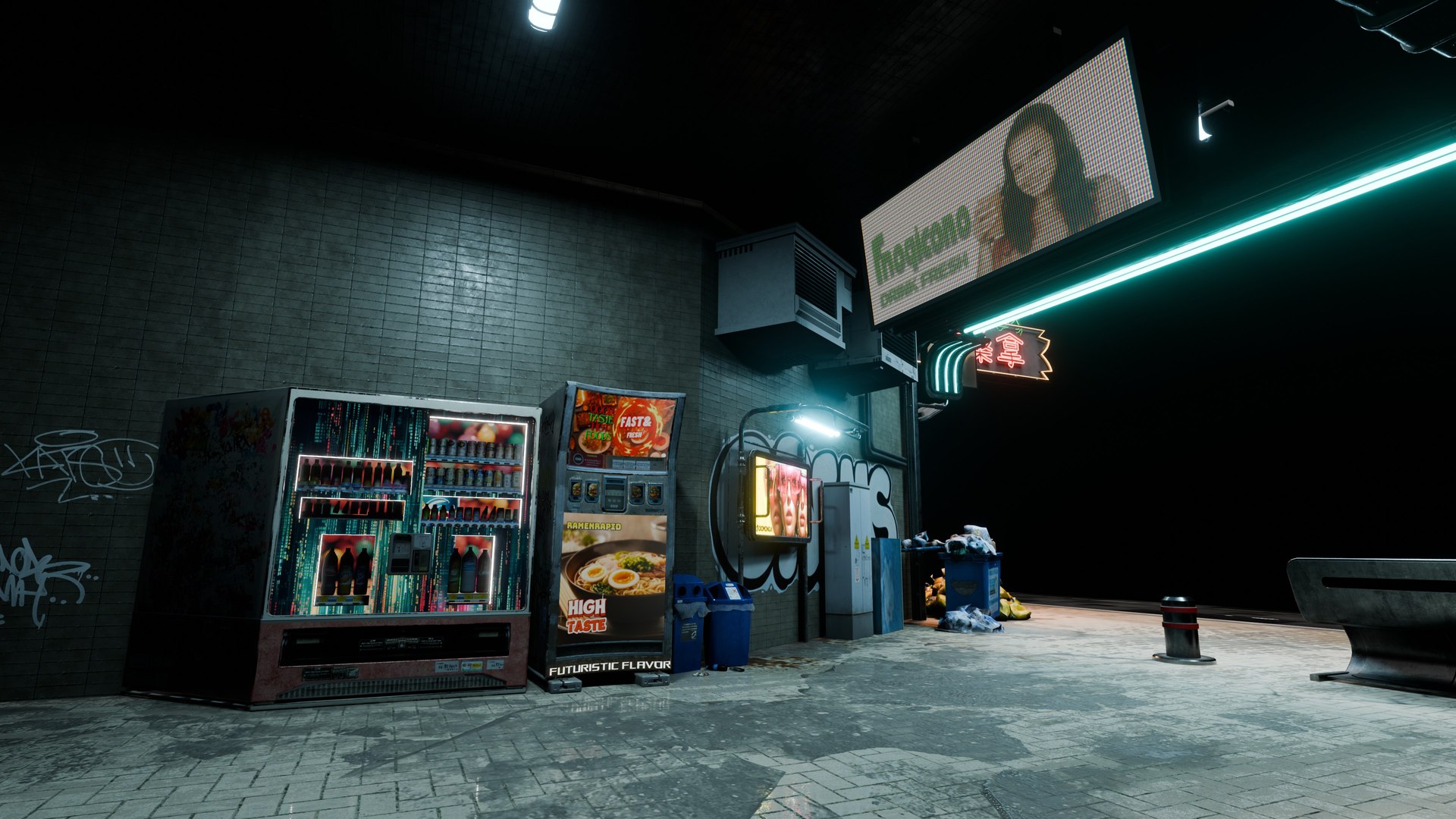 3D Cyberpunk Shop And Build Model - TurboSquid 2257838