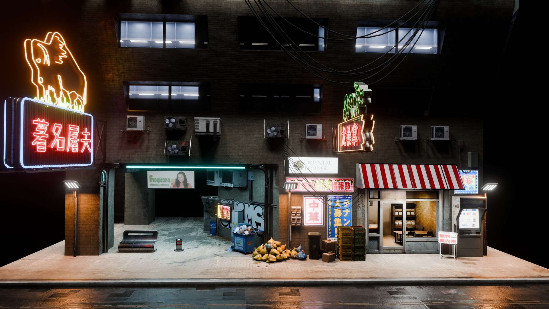 3D Cyberpunk Shop And Build Model - TurboSquid 2257838