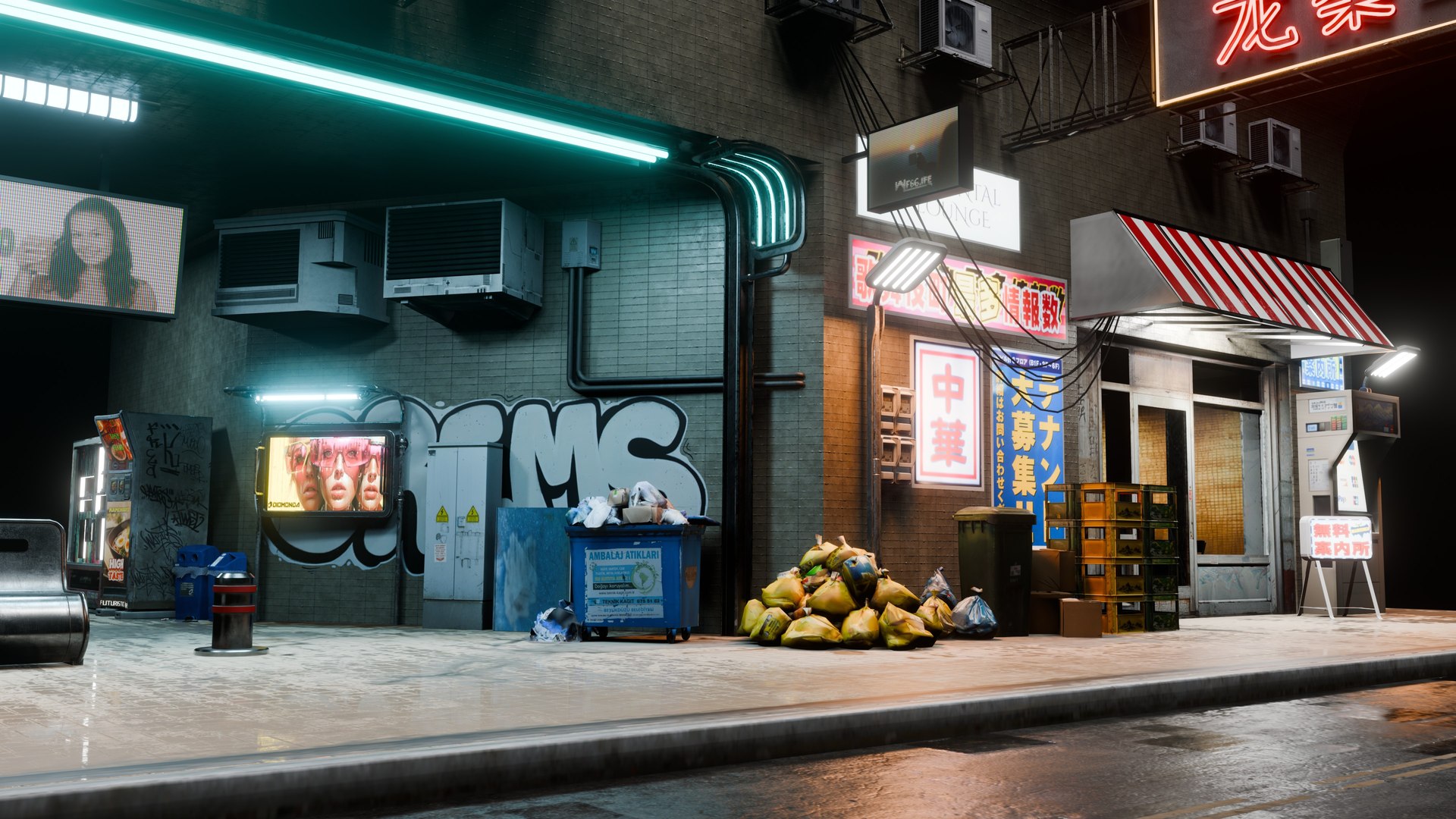 3D Cyberpunk Shop And Build Model - TurboSquid 2257838