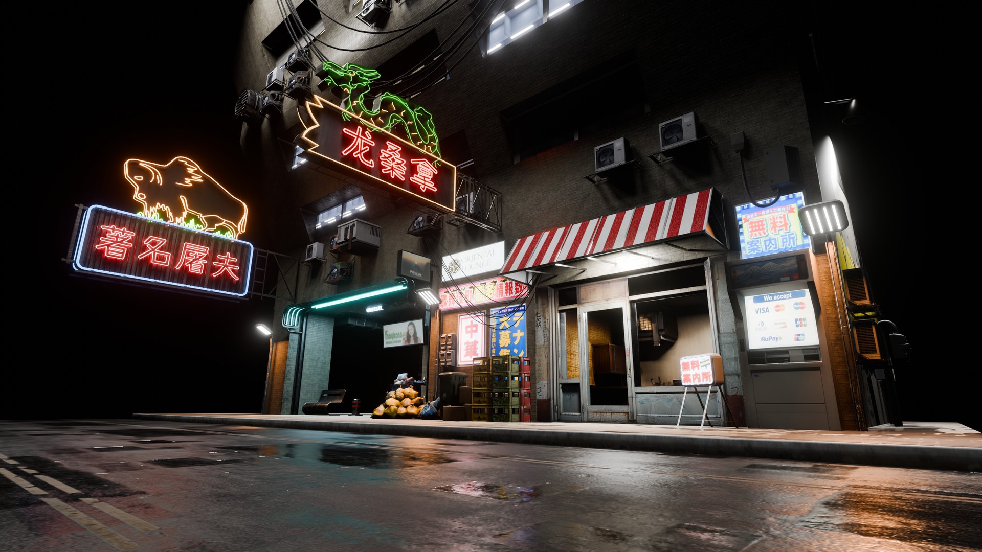 3D Cyberpunk Shop And Build Model - TurboSquid 2257838