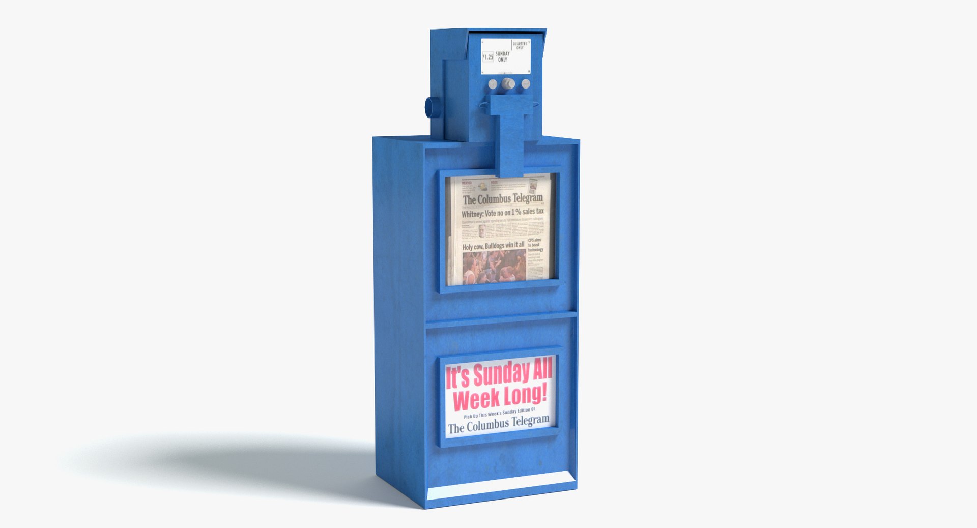 Newspaper Machine 3d Max