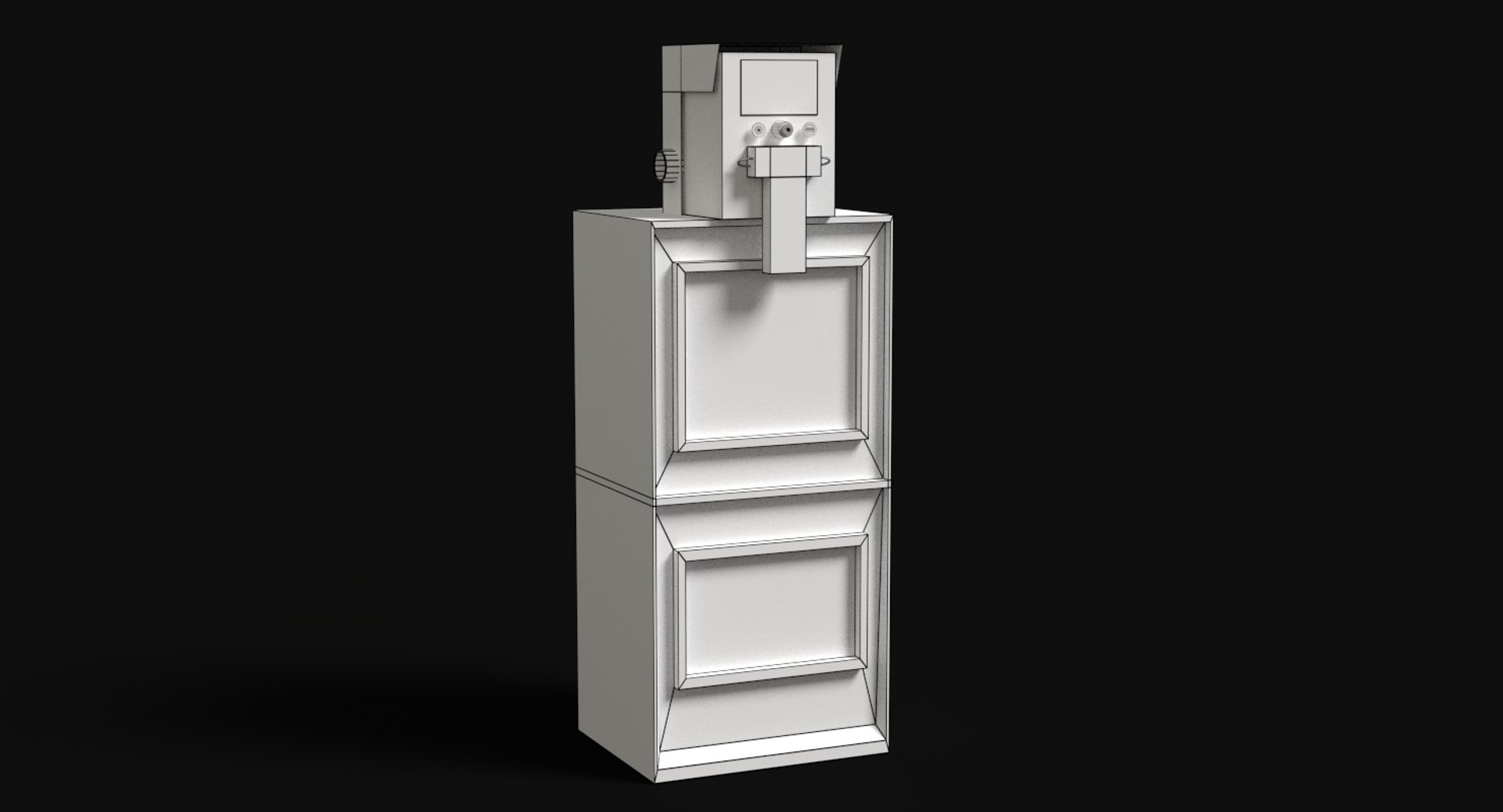 Newspaper Machine 3d Max