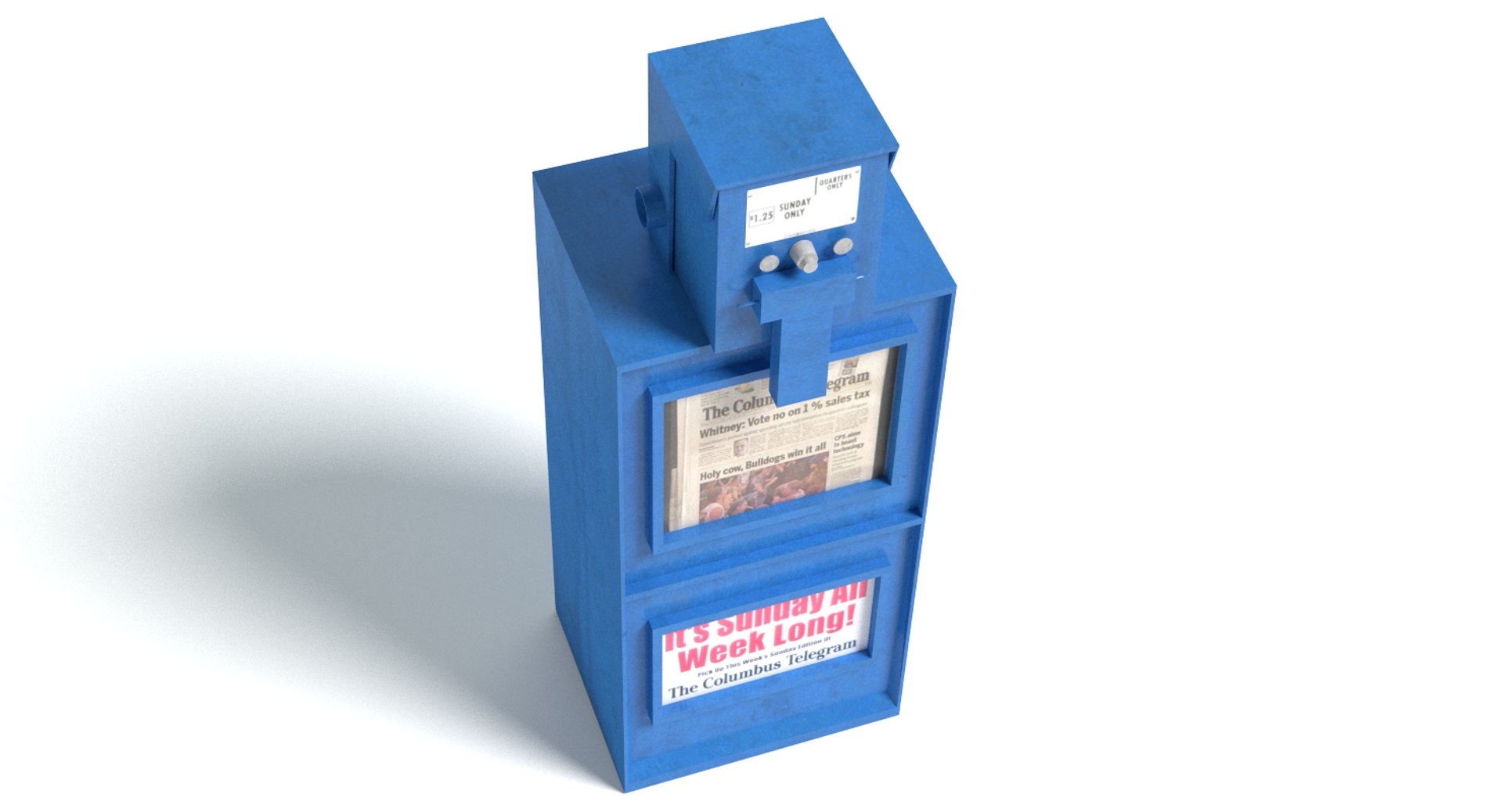 Newspaper Machine 3d Max