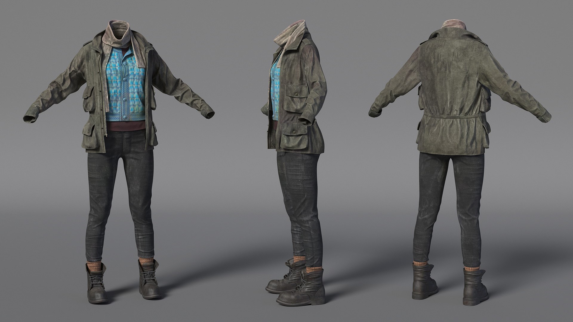 Clothes Of A Homeless Woman 3D Model - TurboSquid 2258177