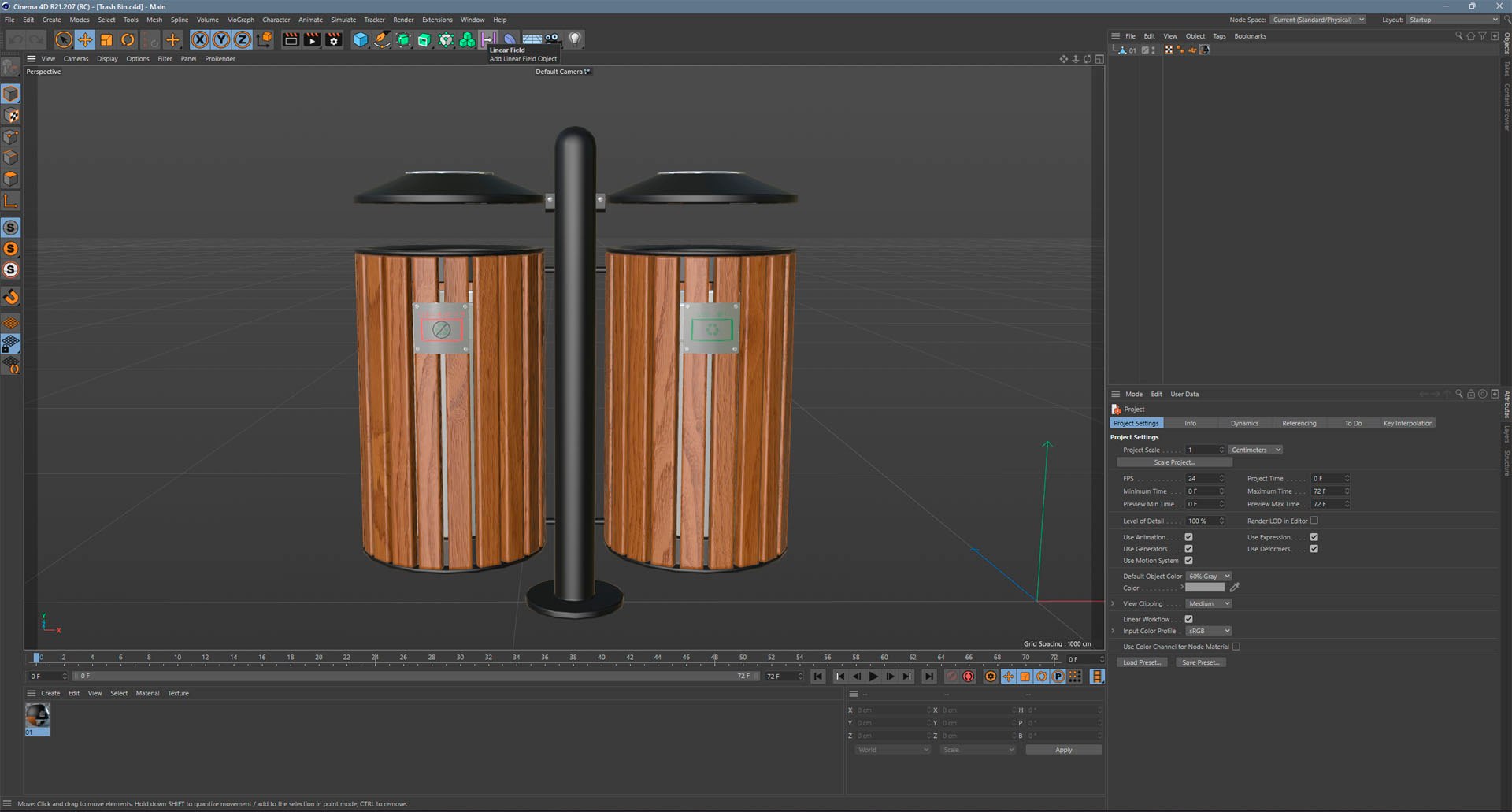 Outdoor Trash Bins 01 3D Model - TurboSquid 2153929