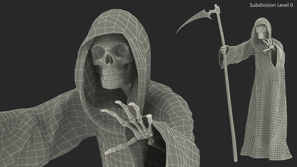 Death Character Walking Pose 3D model - TurboSquid 1801921