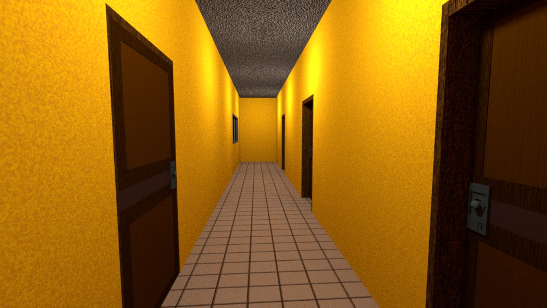 3D Model Yellow Building Structure - TurboSquid 1424645