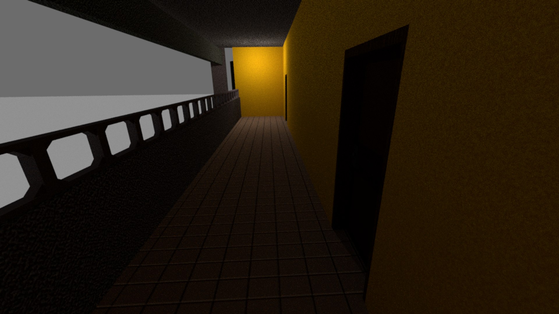 3D Model Yellow Building Structure - TurboSquid 1424645