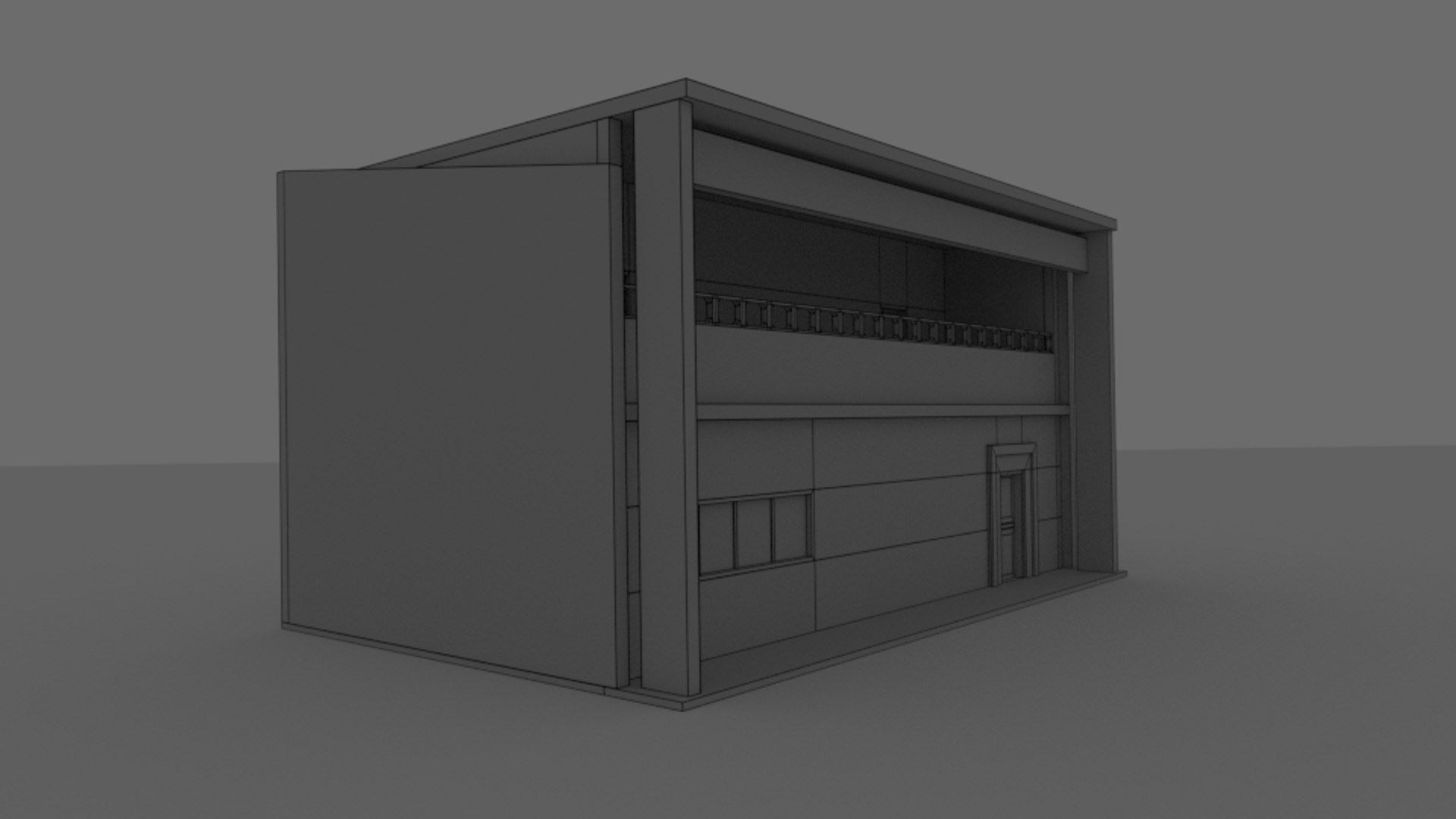 3D Model Yellow Building Structure - TurboSquid 1424645