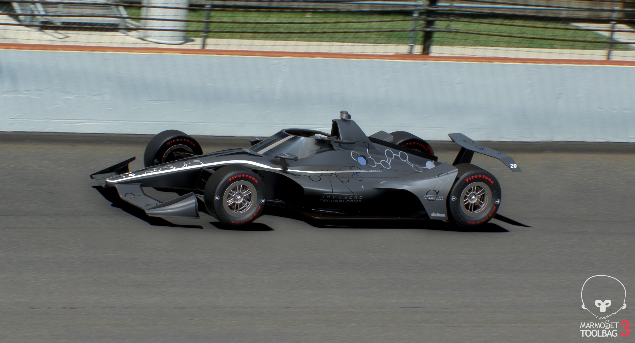 Indycar season 2020 aeroscreen 3D - TurboSquid 1449788