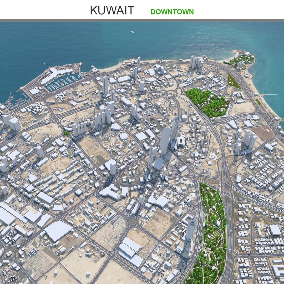 Kuwait Downtown 3D - TurboSquid 1989260