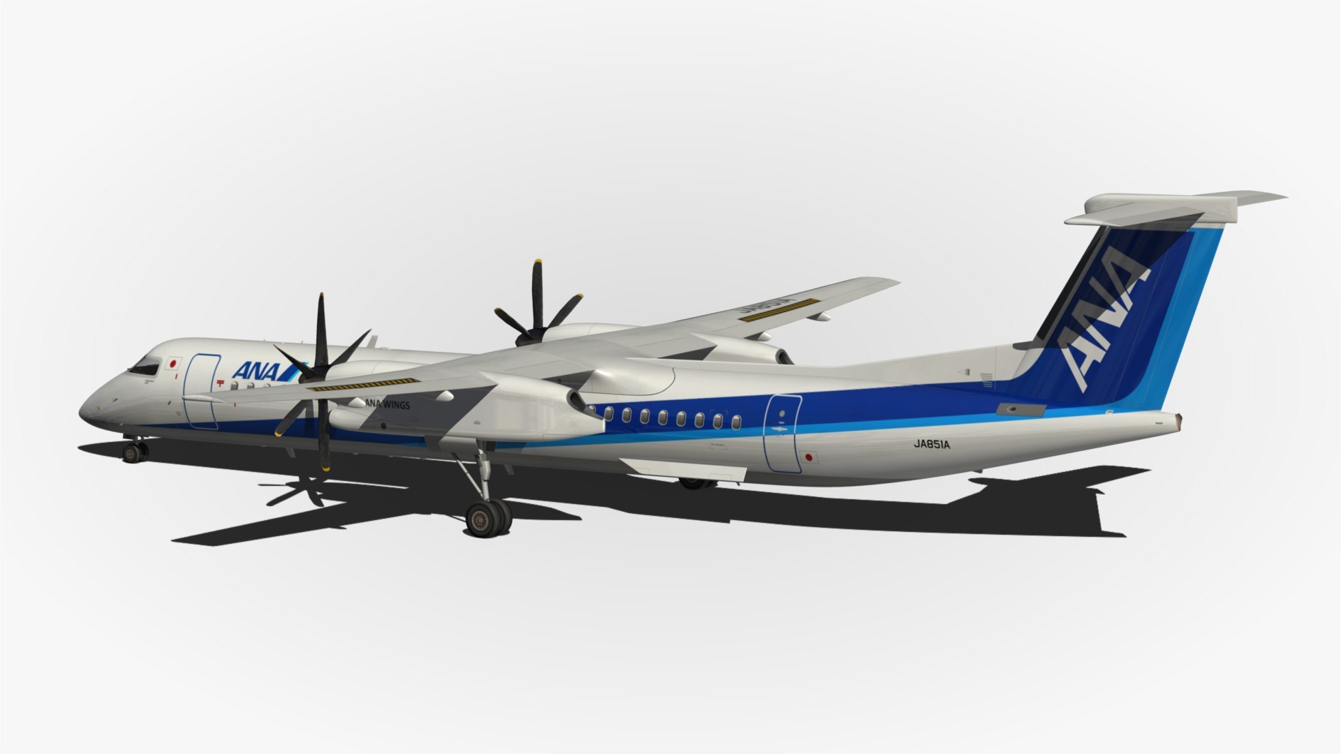 3d Model Bombardier Dash 8 Q400
