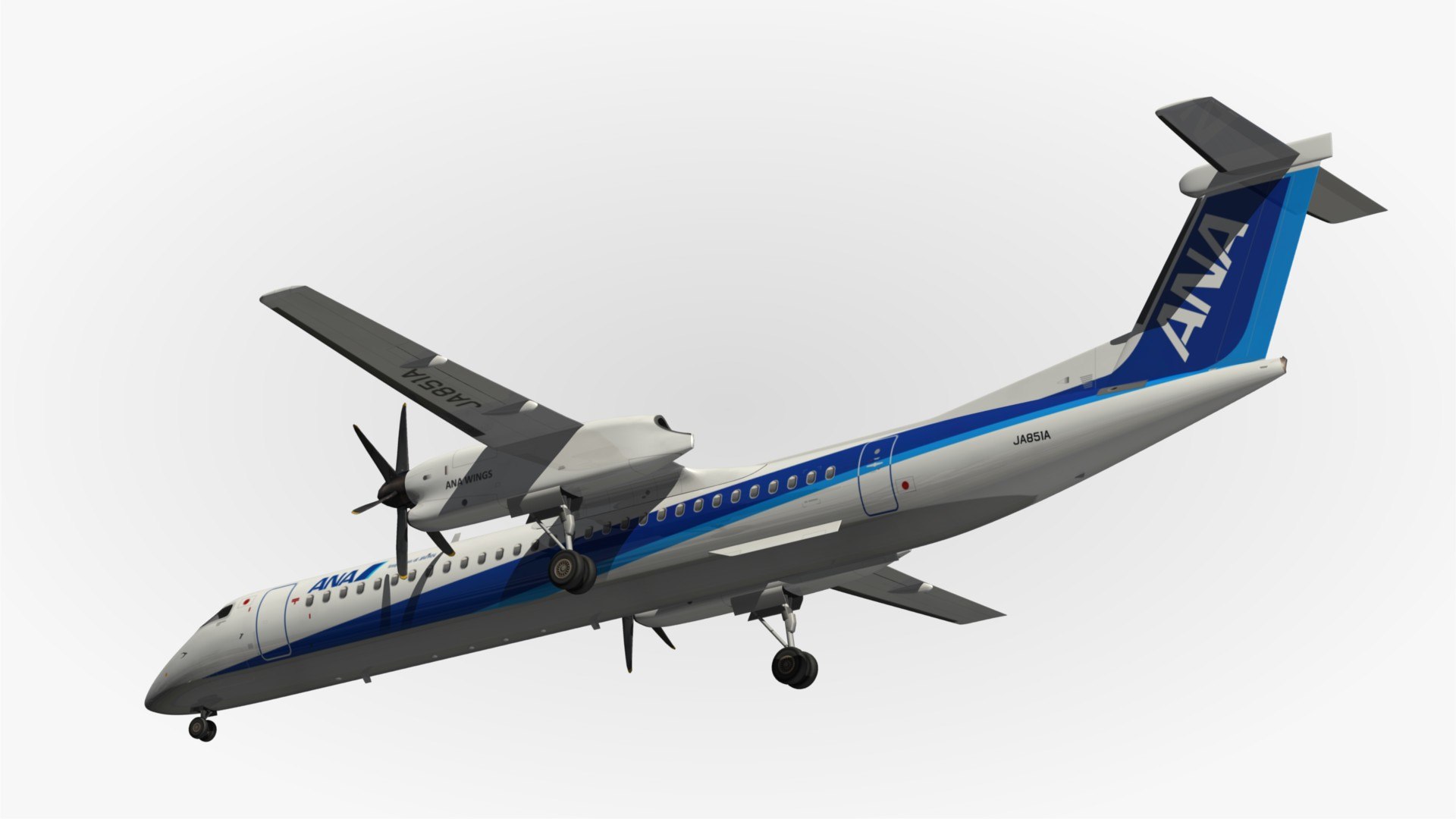 3d Model Bombardier Dash 8 Q400