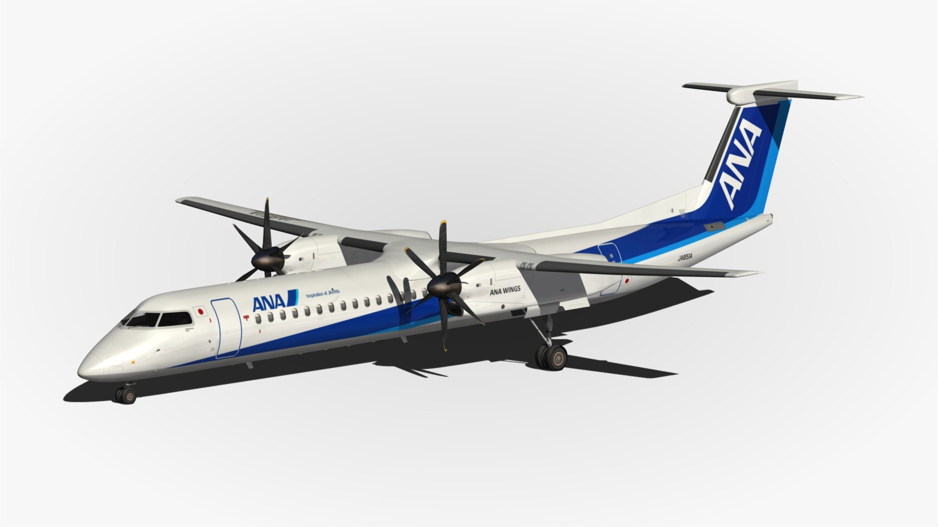 3d Model Bombardier Dash 8 Q400