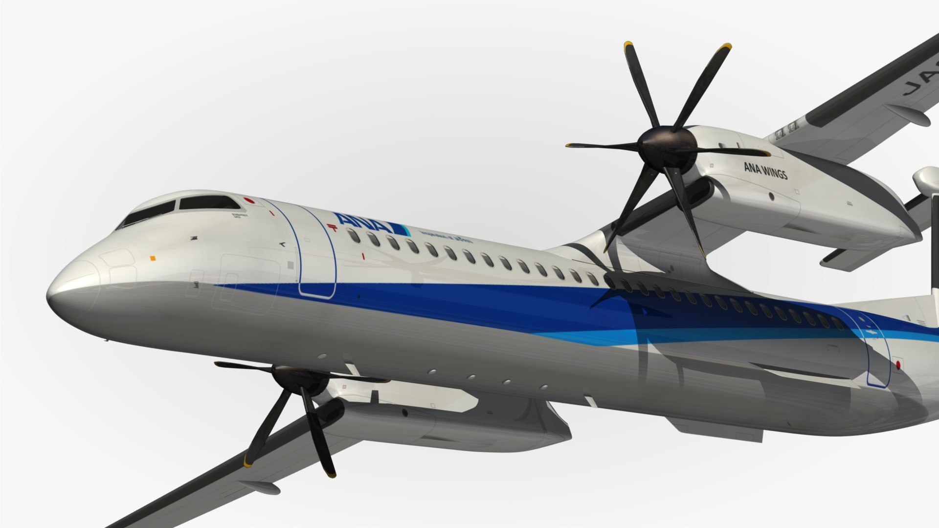 3d Model Bombardier Dash 8 Q400
