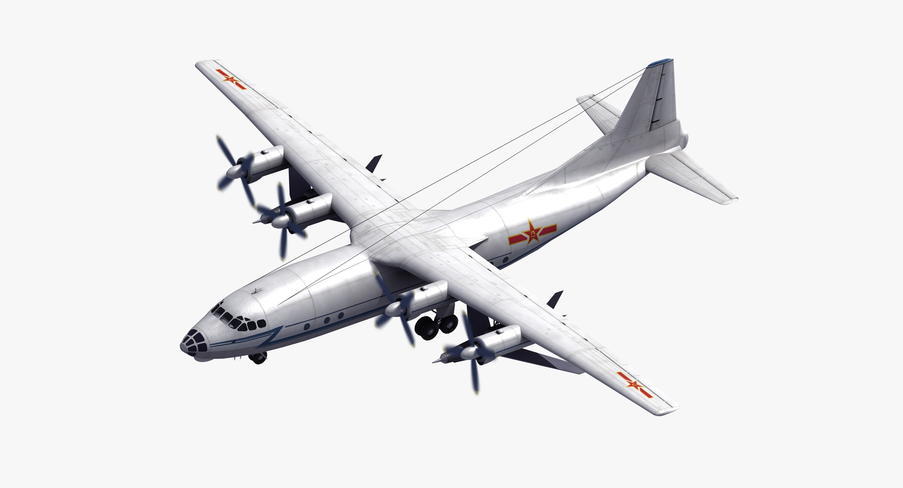 3D chinese support aircraft model - TurboSquid 1303799
