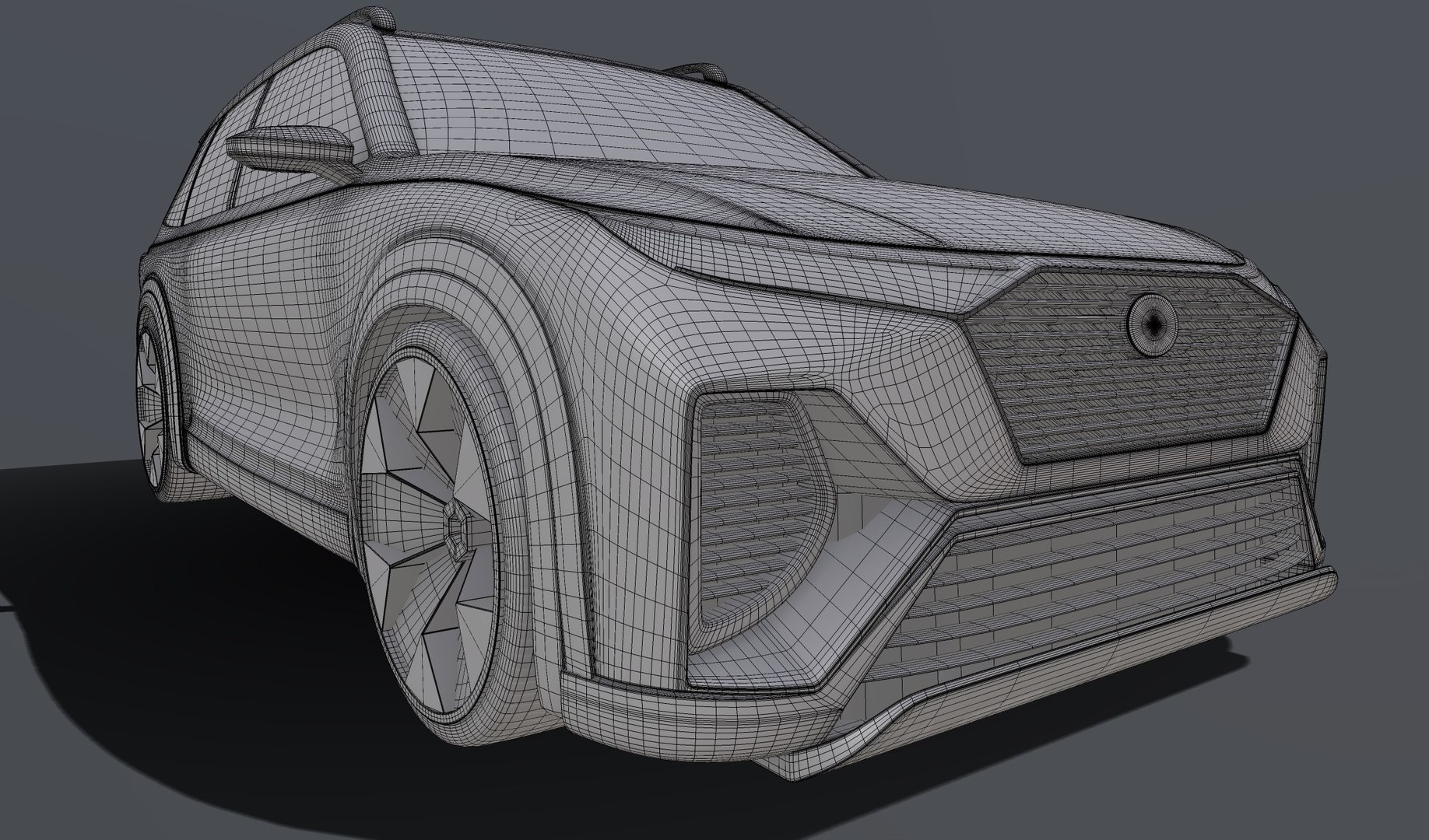 3D Model Crossover Car - TurboSquid 2378475
