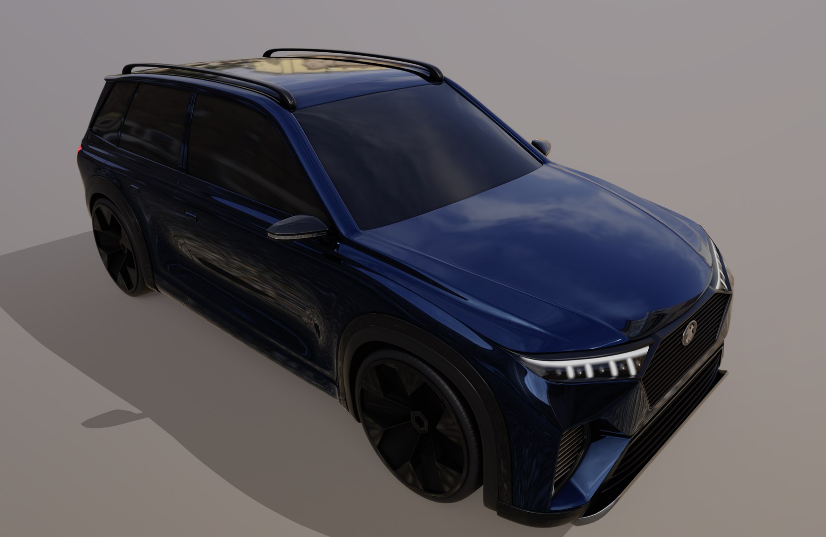 3D Model Crossover Car - TurboSquid 2378475