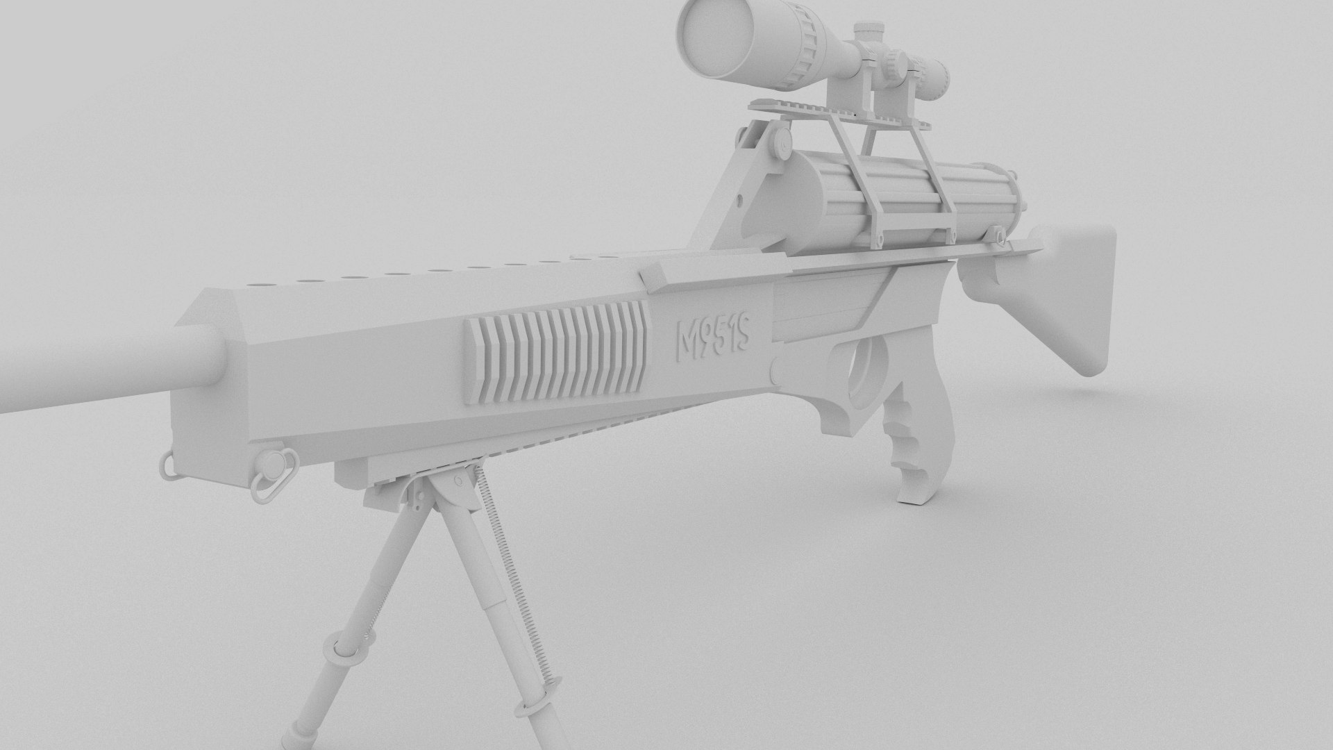 Calico M951s 3D Model - TurboSquid 1259364