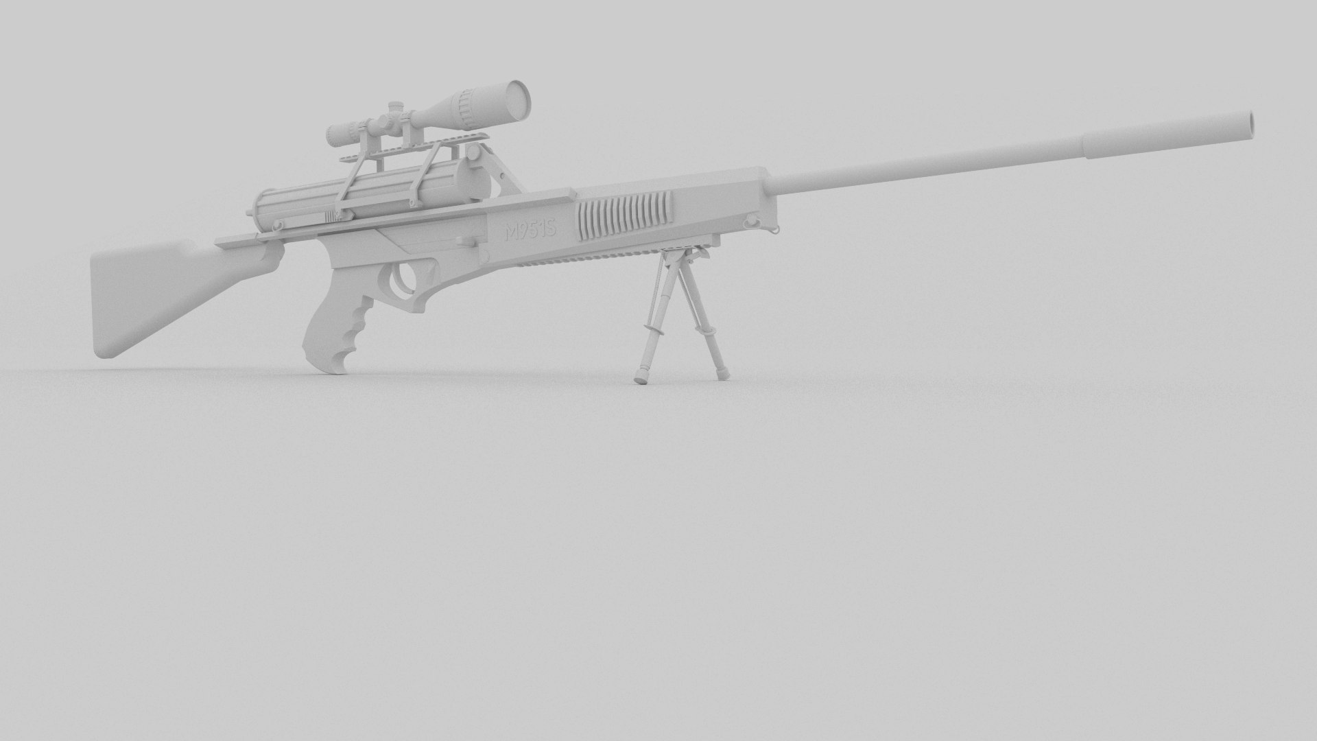 Calico M951s 3D Model - TurboSquid 1259364