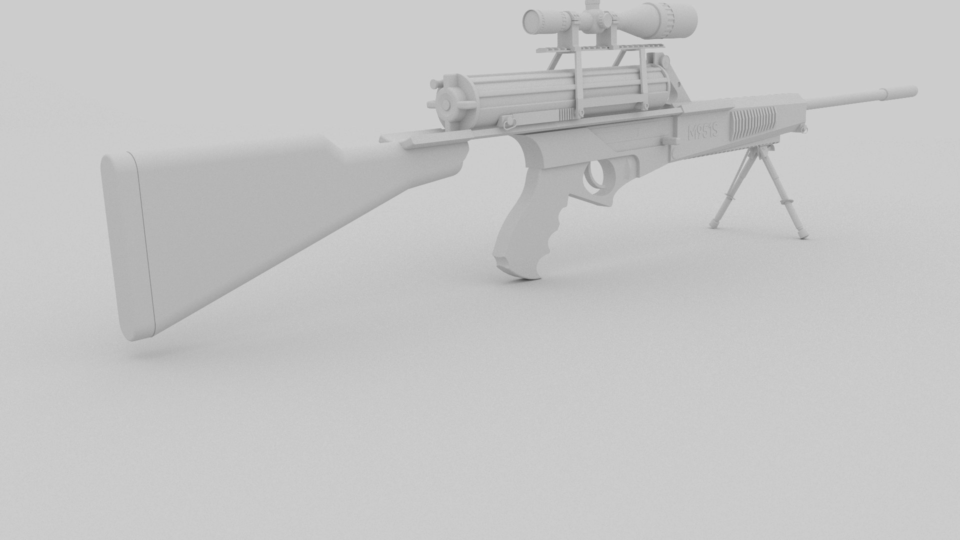 Calico M951s 3D Model - TurboSquid 1259364
