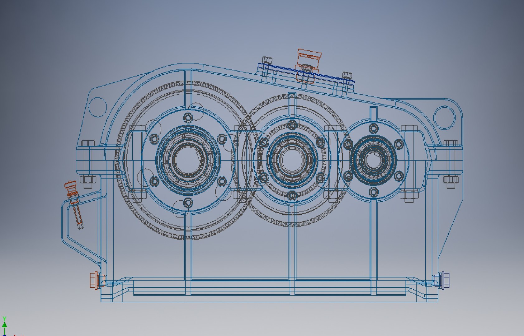 3D Two Stage Reduction Gear Box - TurboSquid 1984047