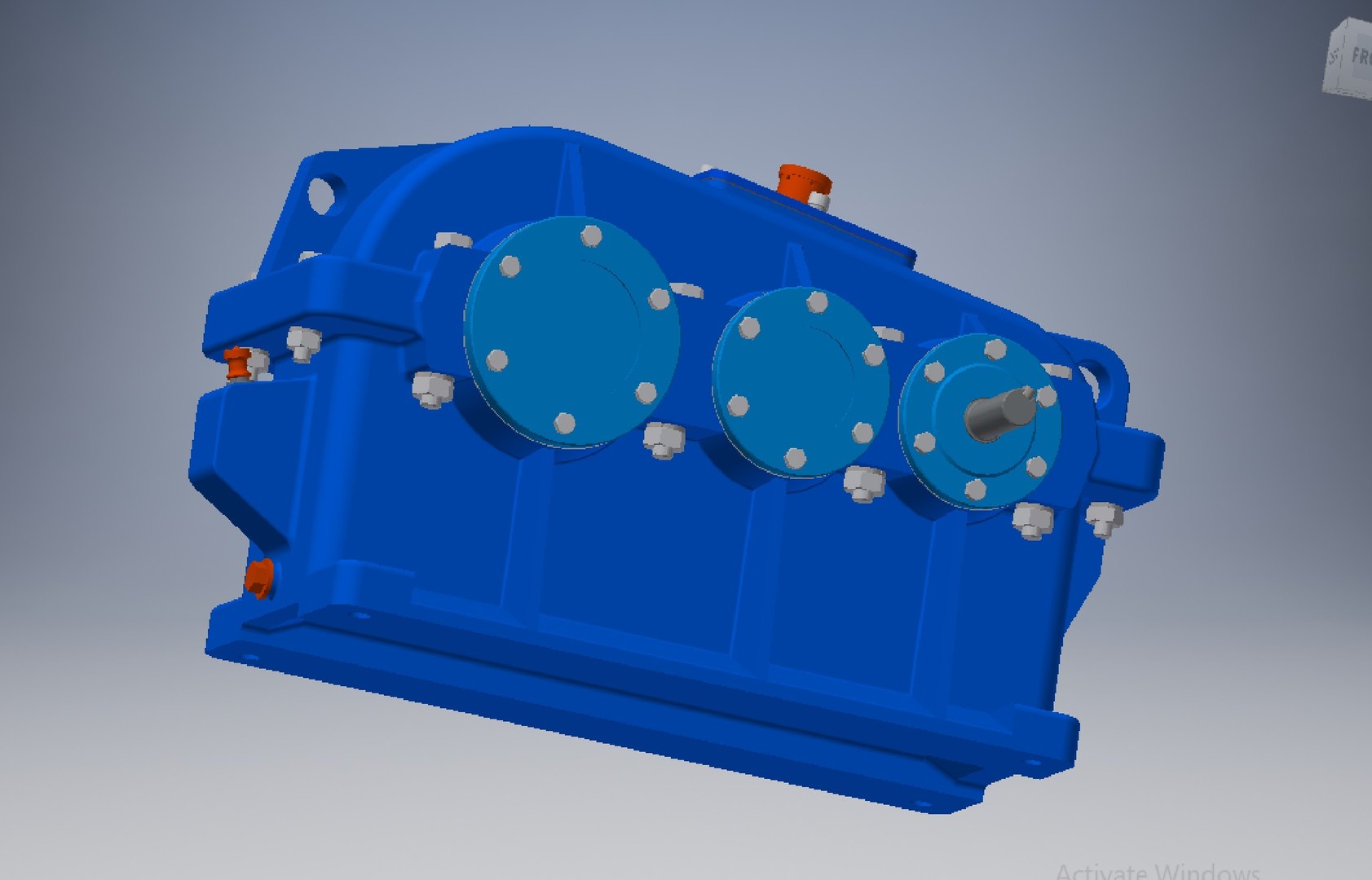 3D Two Stage Reduction Gear Box - TurboSquid 1984047