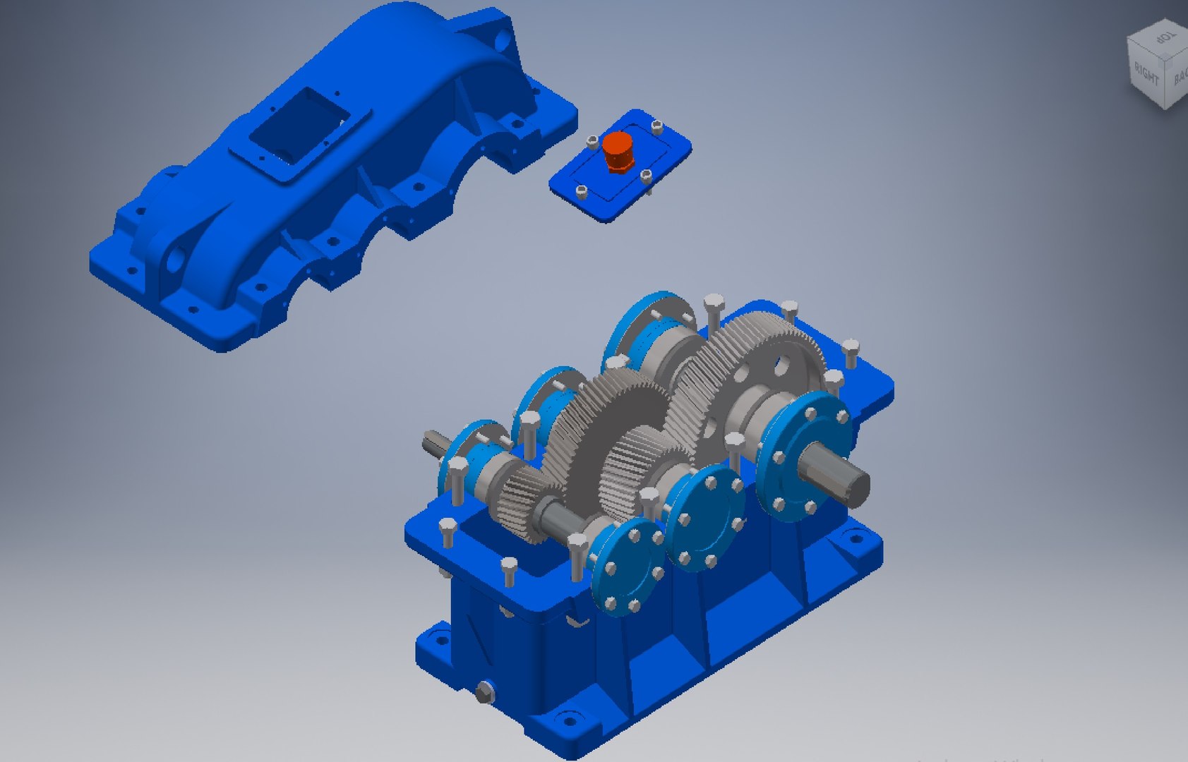 3D Two Stage Reduction Gear Box - TurboSquid 1984047
