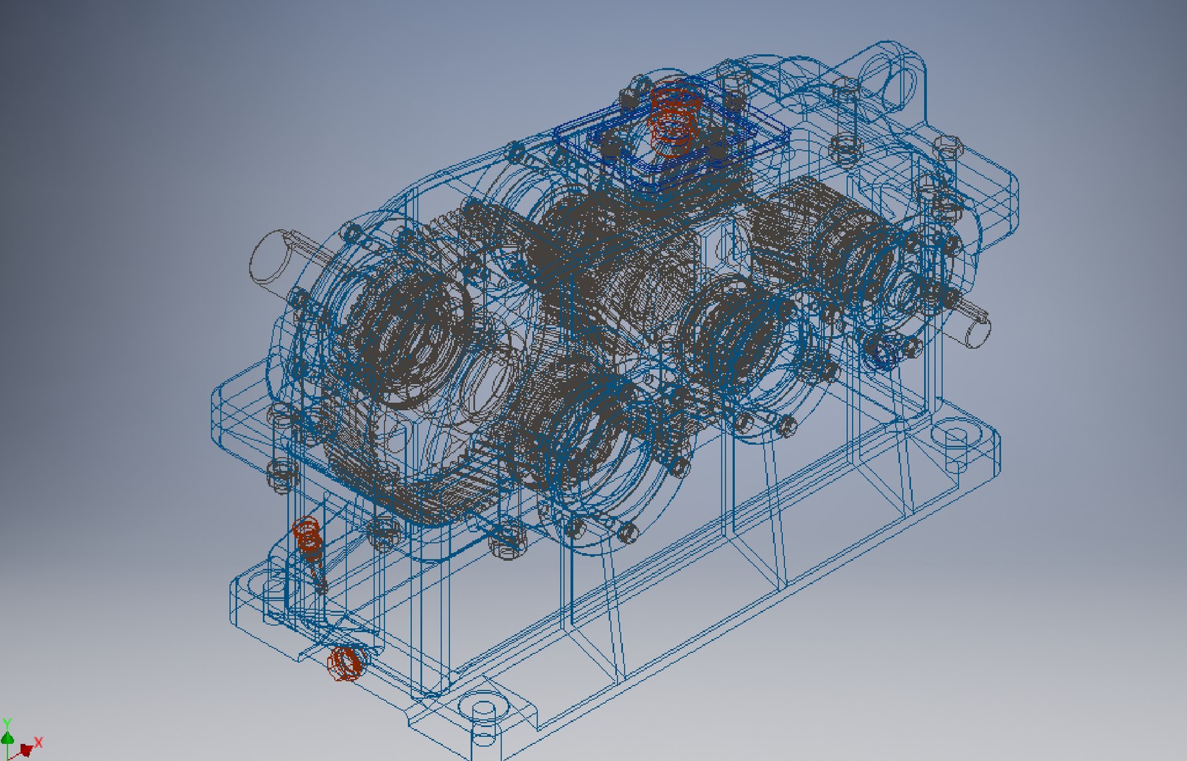 3D Two Stage Reduction Gear Box - TurboSquid 1984047