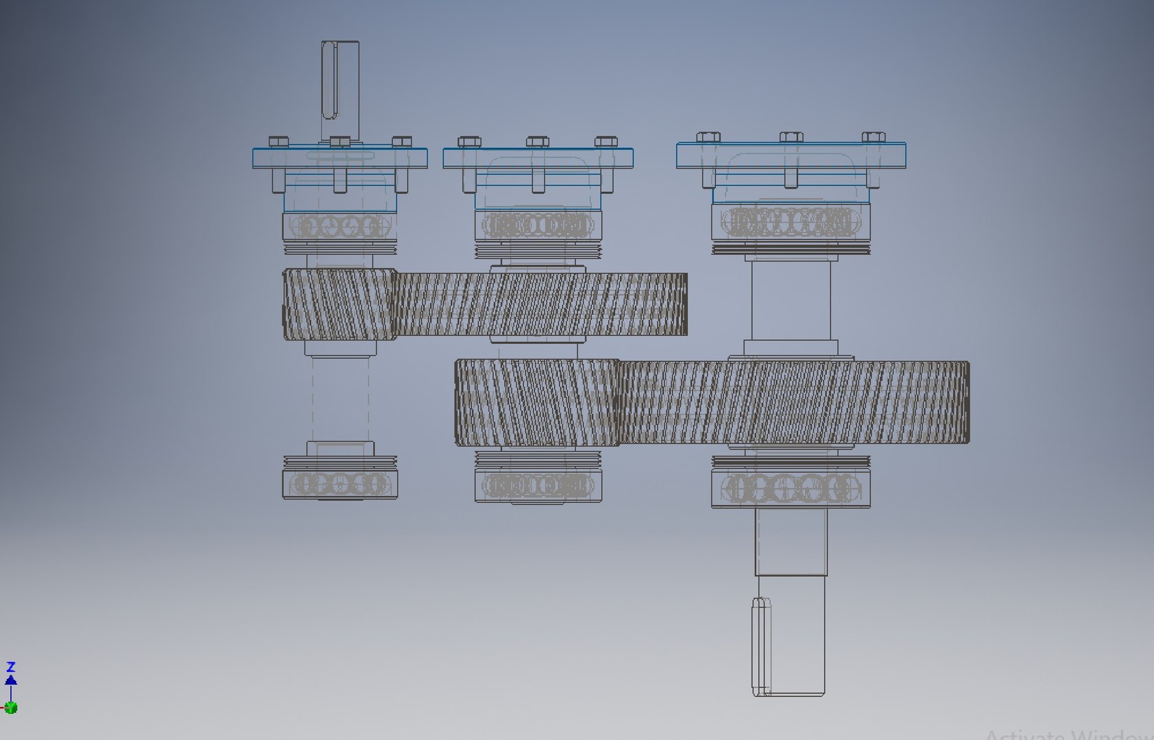 3D Two Stage Reduction Gear Box - TurboSquid 1984047