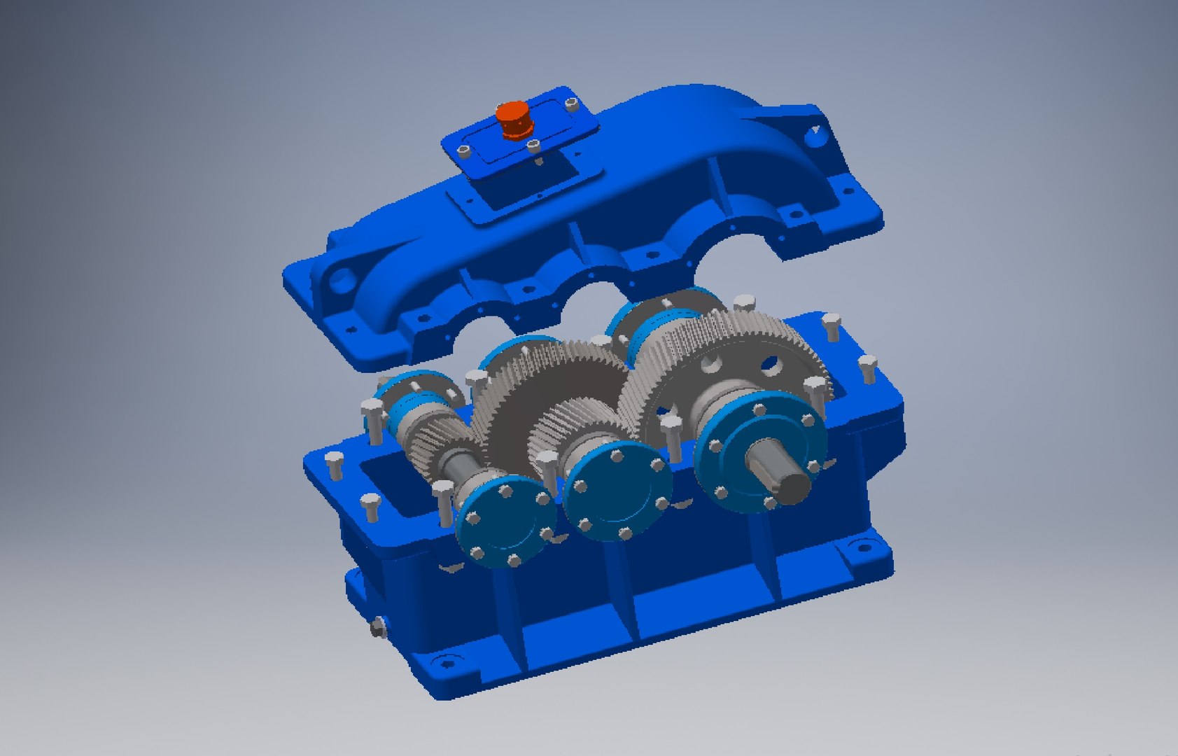3D Two Stage Reduction Gear Box - TurboSquid 1984047