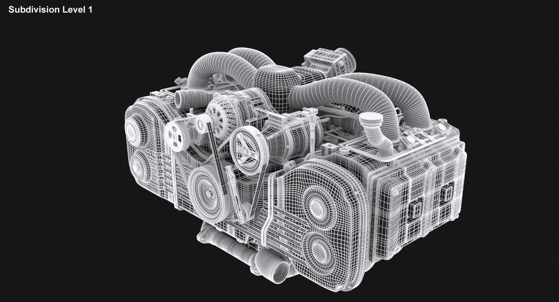 Boxer Engine Model - TurboSquid 1252632