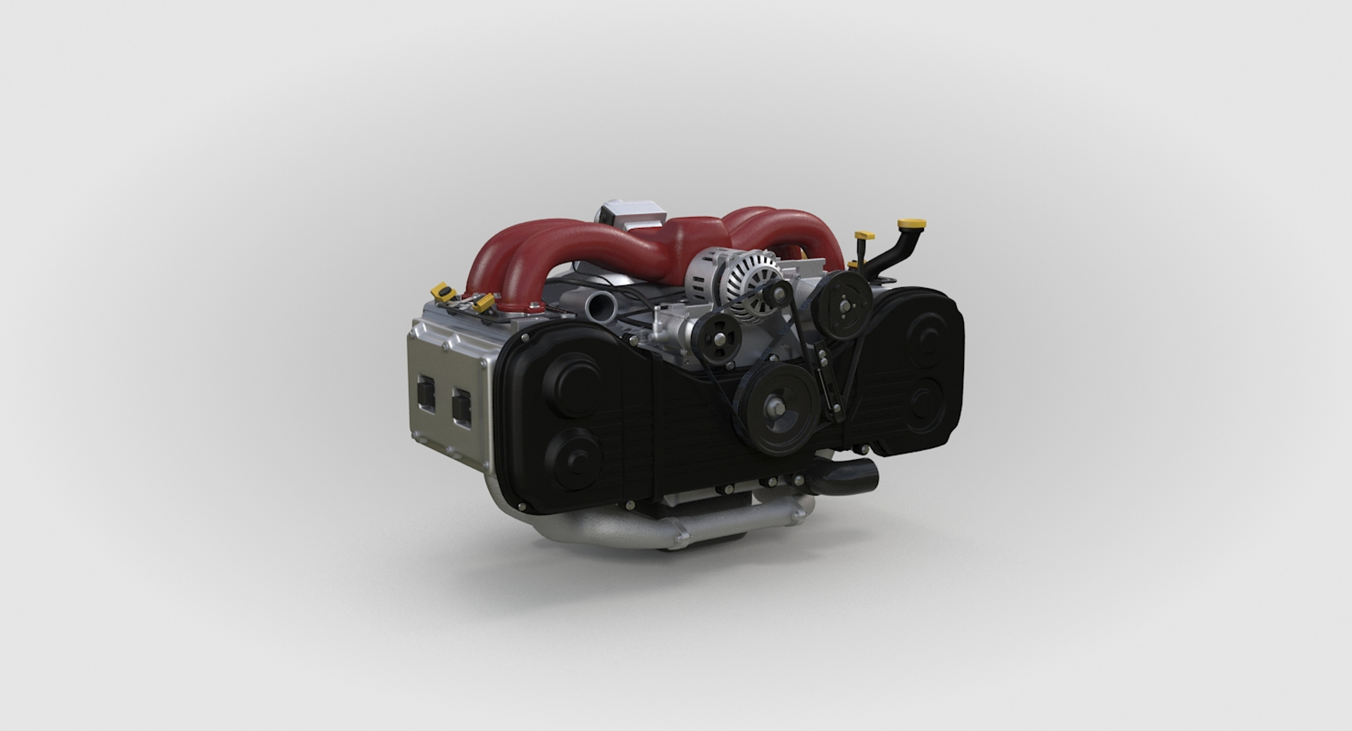 Boxer Engine Model - TurboSquid 1252632
