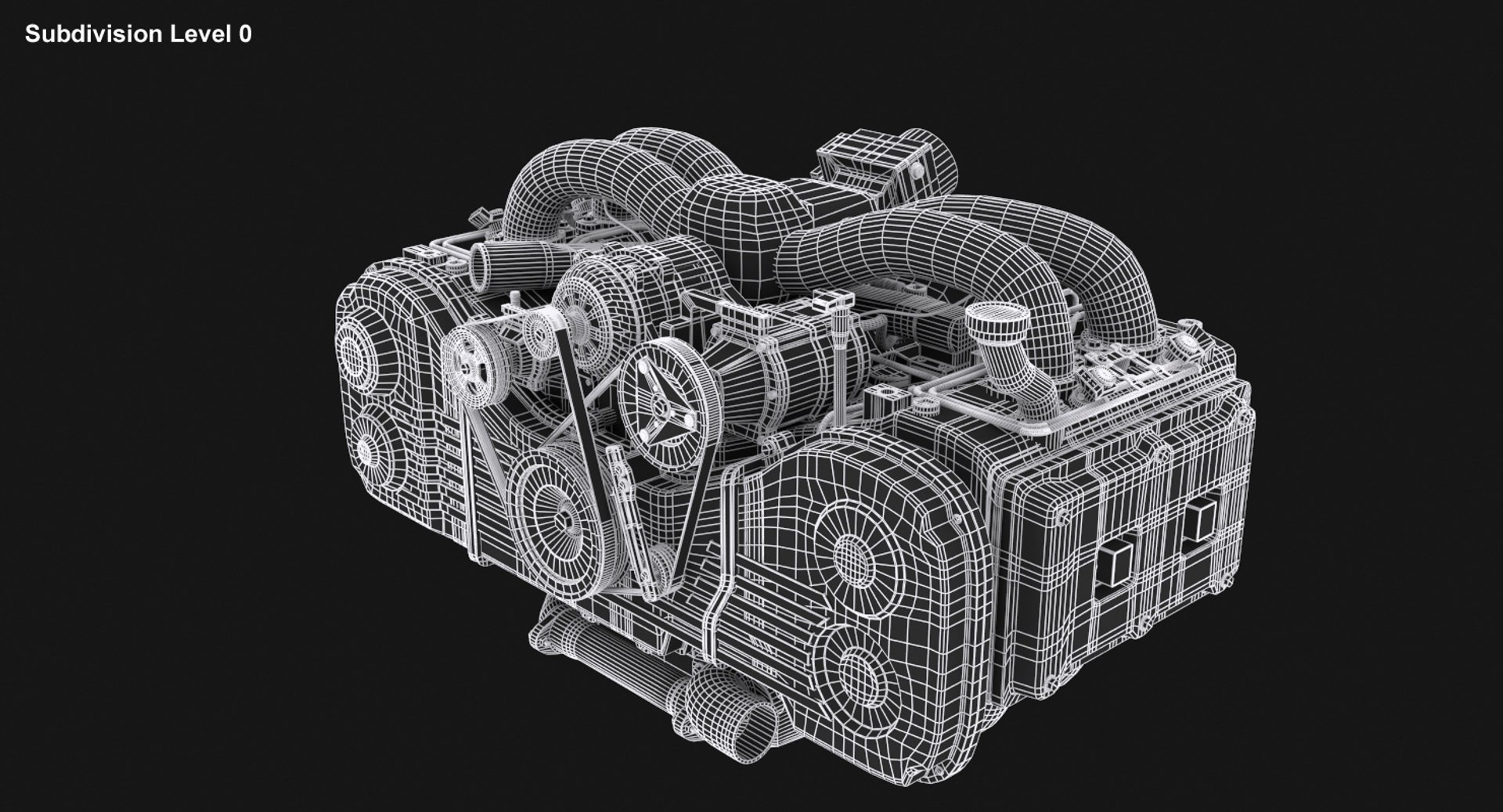 Boxer Engine Model - TurboSquid 1252632