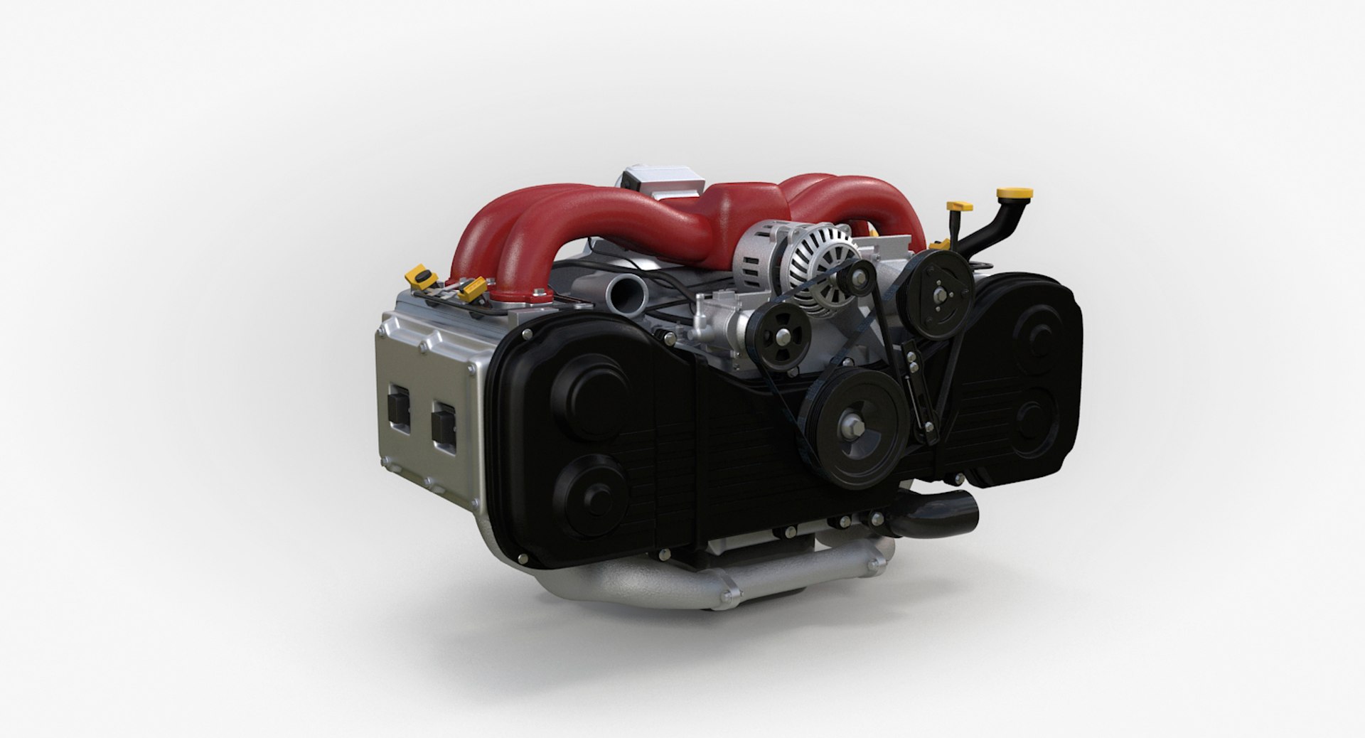 Boxer Engine Model - TurboSquid 1252632