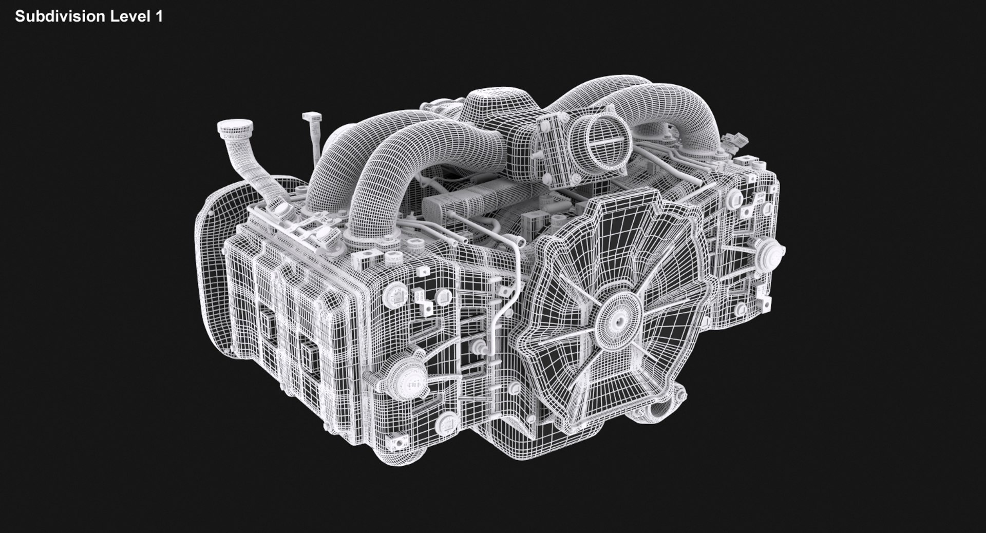 Boxer Engine Model - TurboSquid 1252632