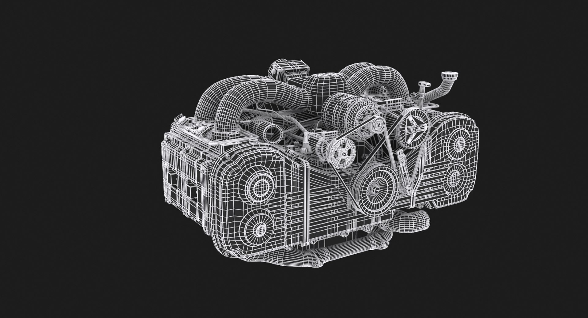 Boxer Engine Model - TurboSquid 1252632