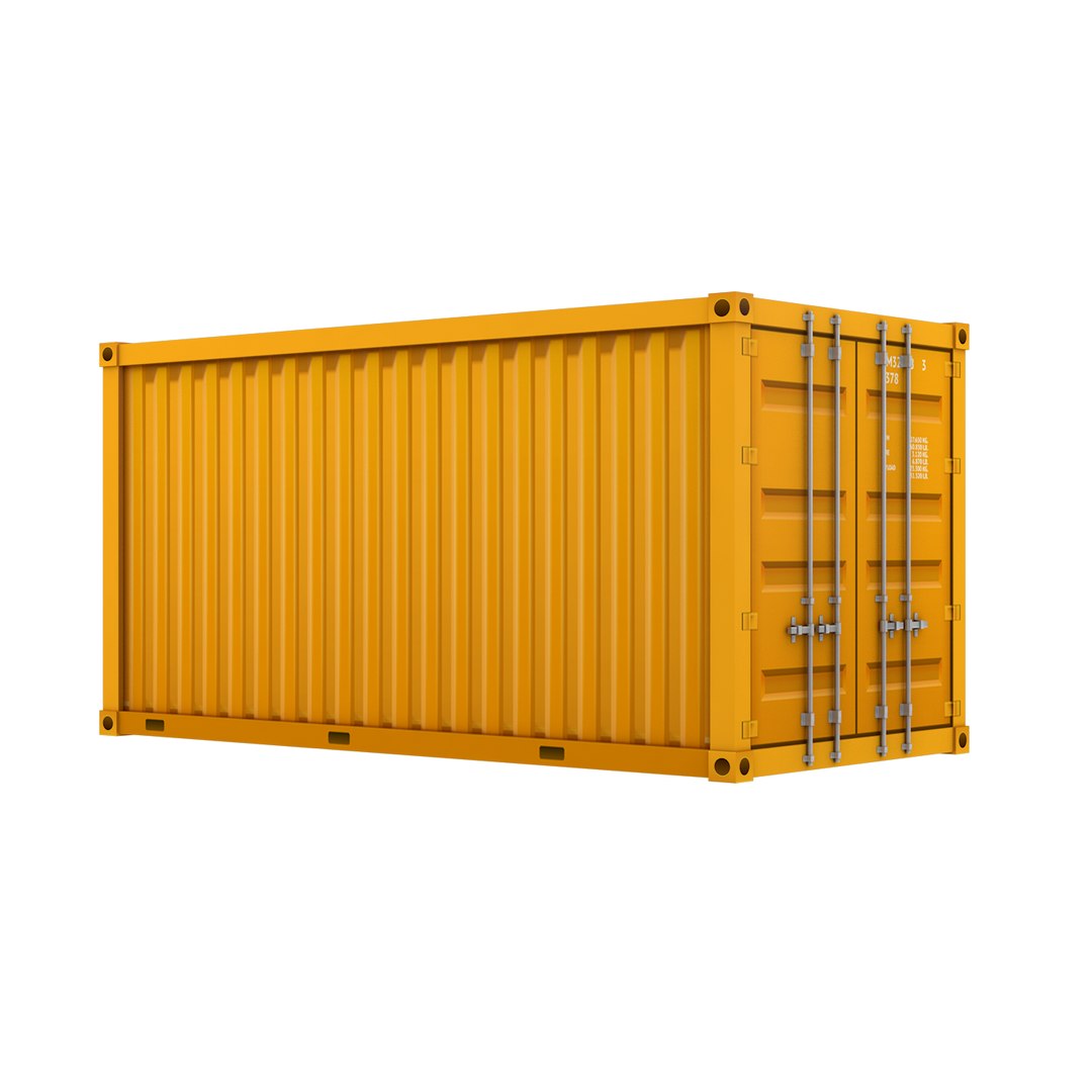 Modeled Cartoon Cargo Container Model - TurboSquid 1474676